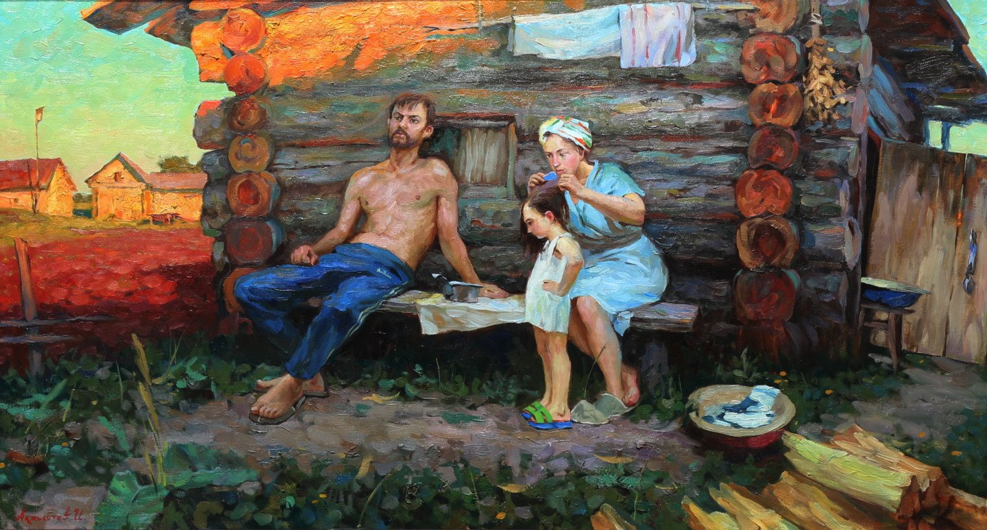Живопись баня (45 фото) скачать бесплатно
