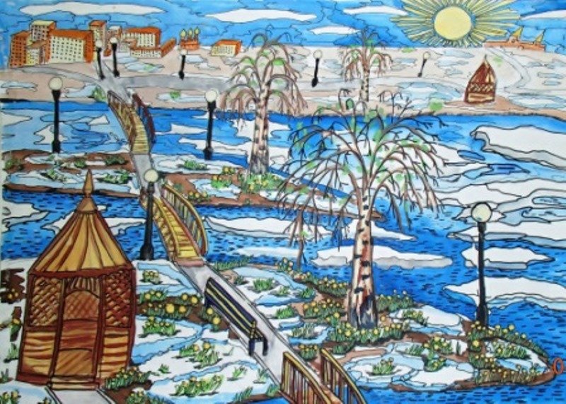 Рисунок ледоход (50 фото) скачать бесплатно