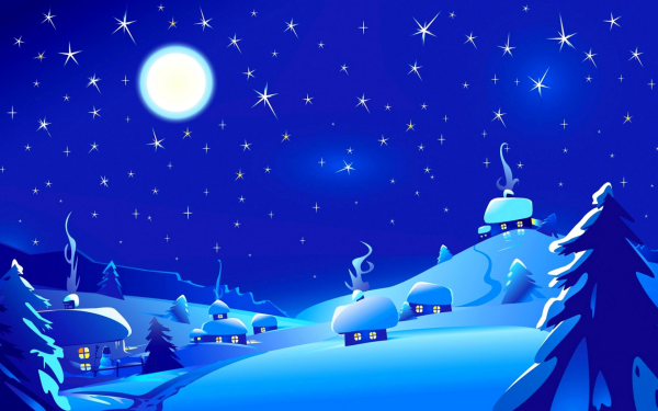 Новогодняя ночь рисунок (50 фото) скачать бесплатно