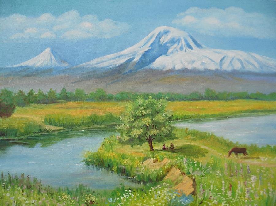 Арарат рисунок гуашью (49 фото) скачать бесплатно
